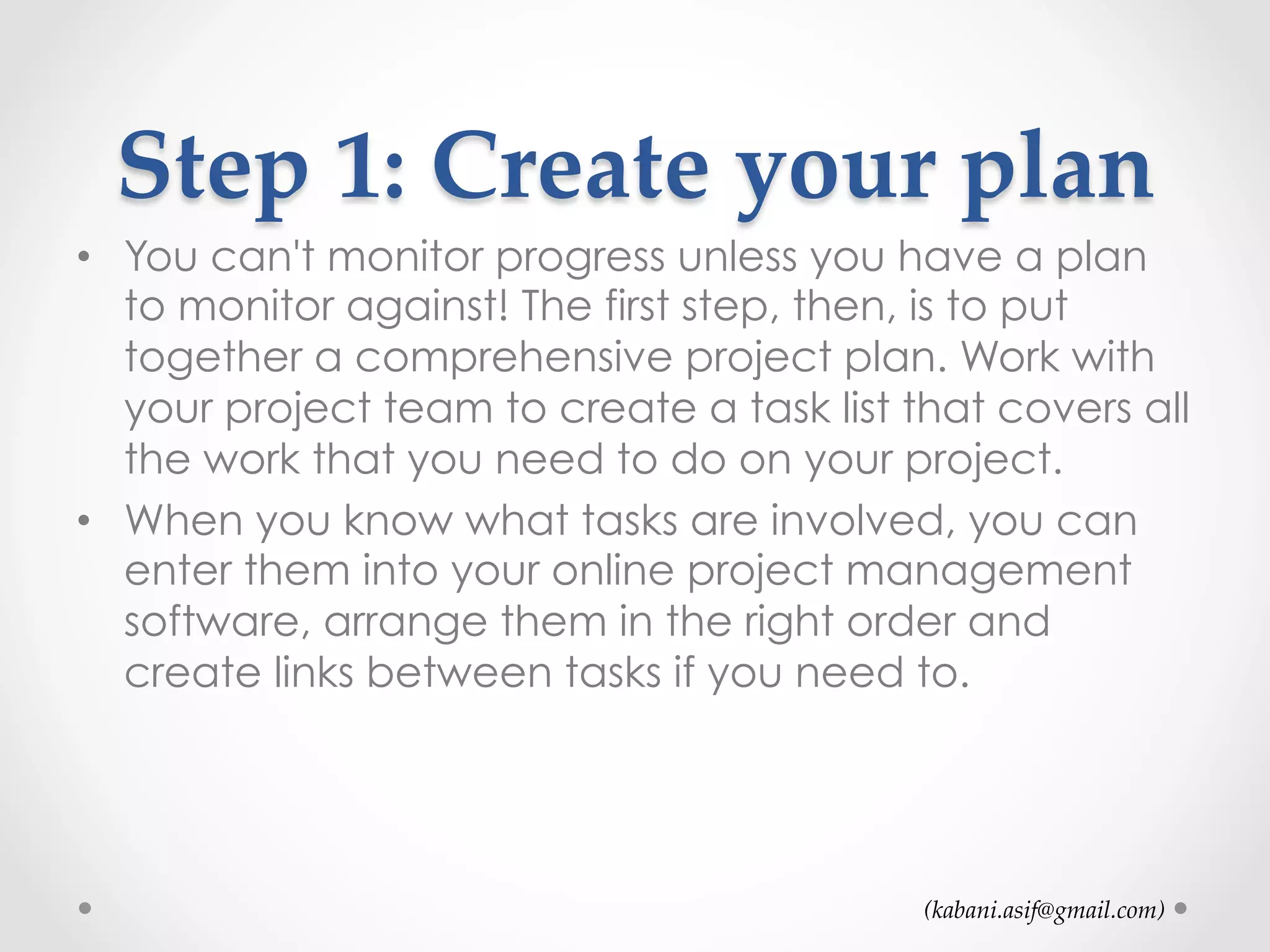How to monitor your project progress | PDF