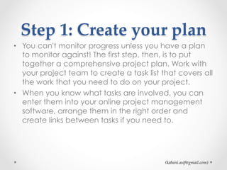 How to monitor your project progress | PDF