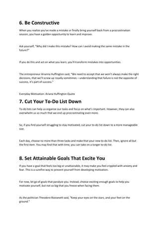 How to motivate yourself | PDF