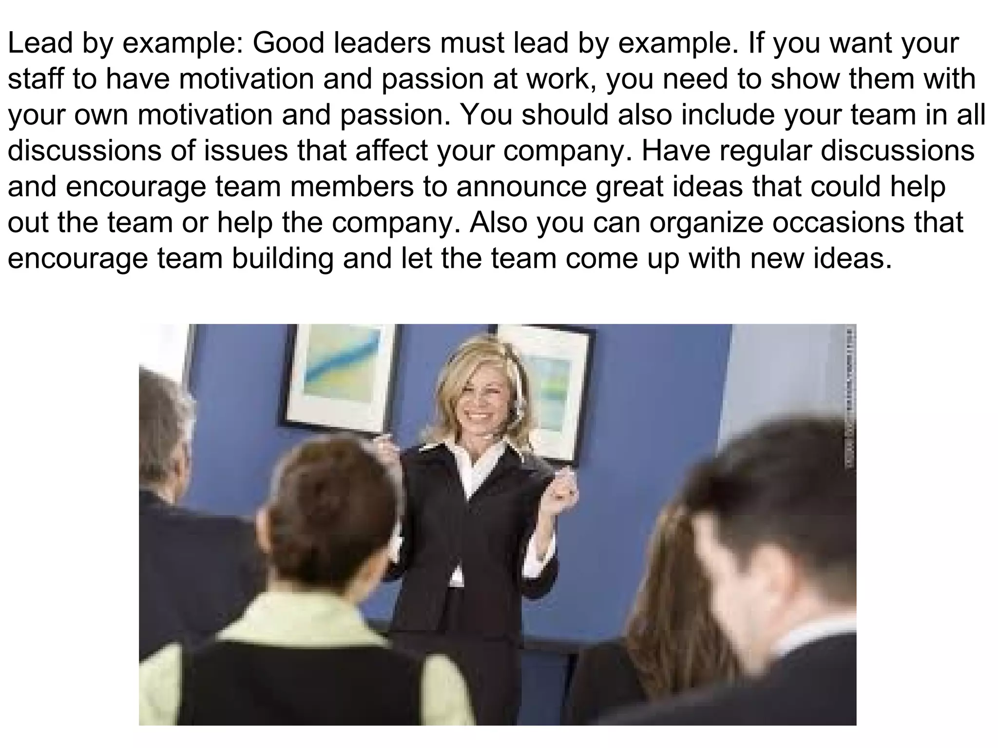 How to motivate your team | PPT