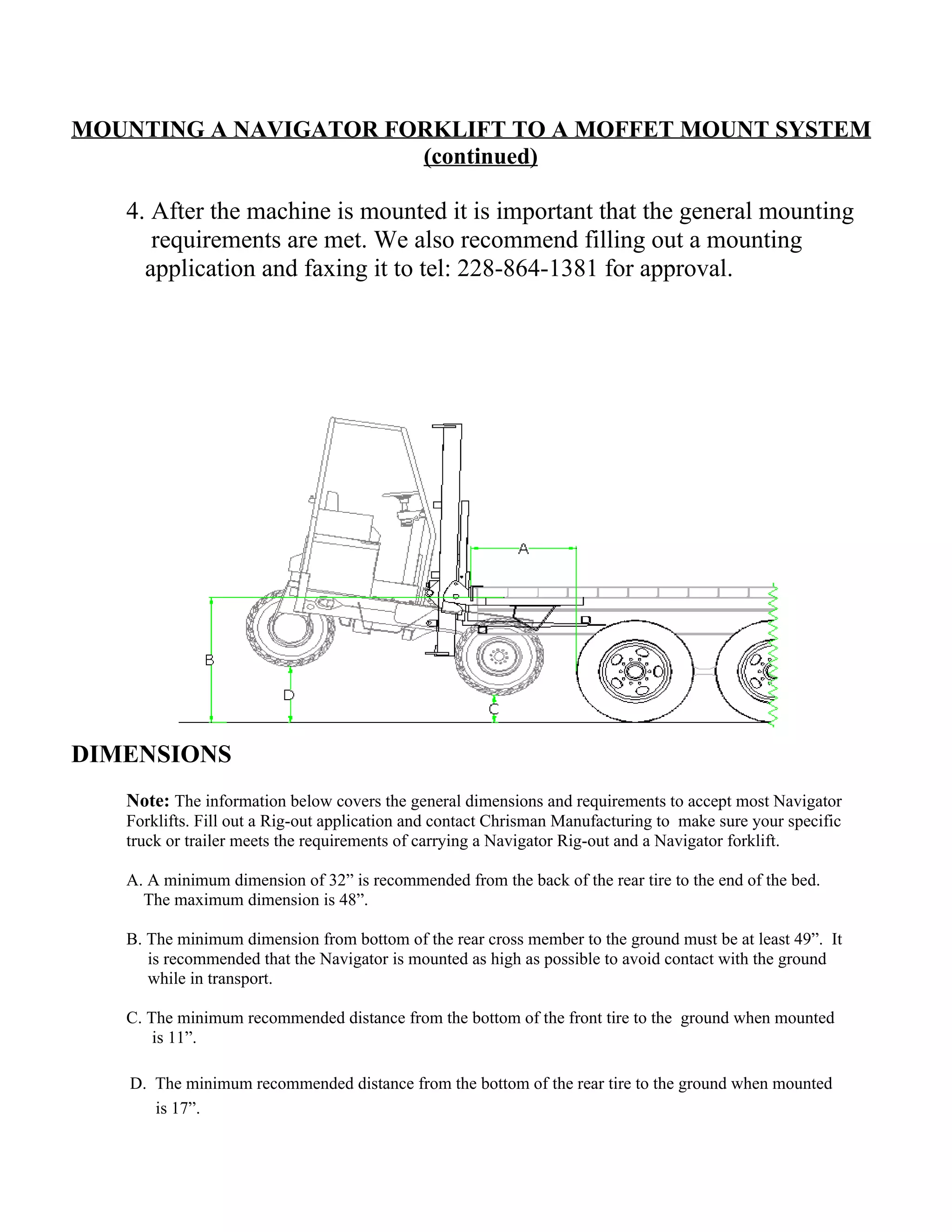 How To Mount A Navigator To A Moffet Mount1 | PDF