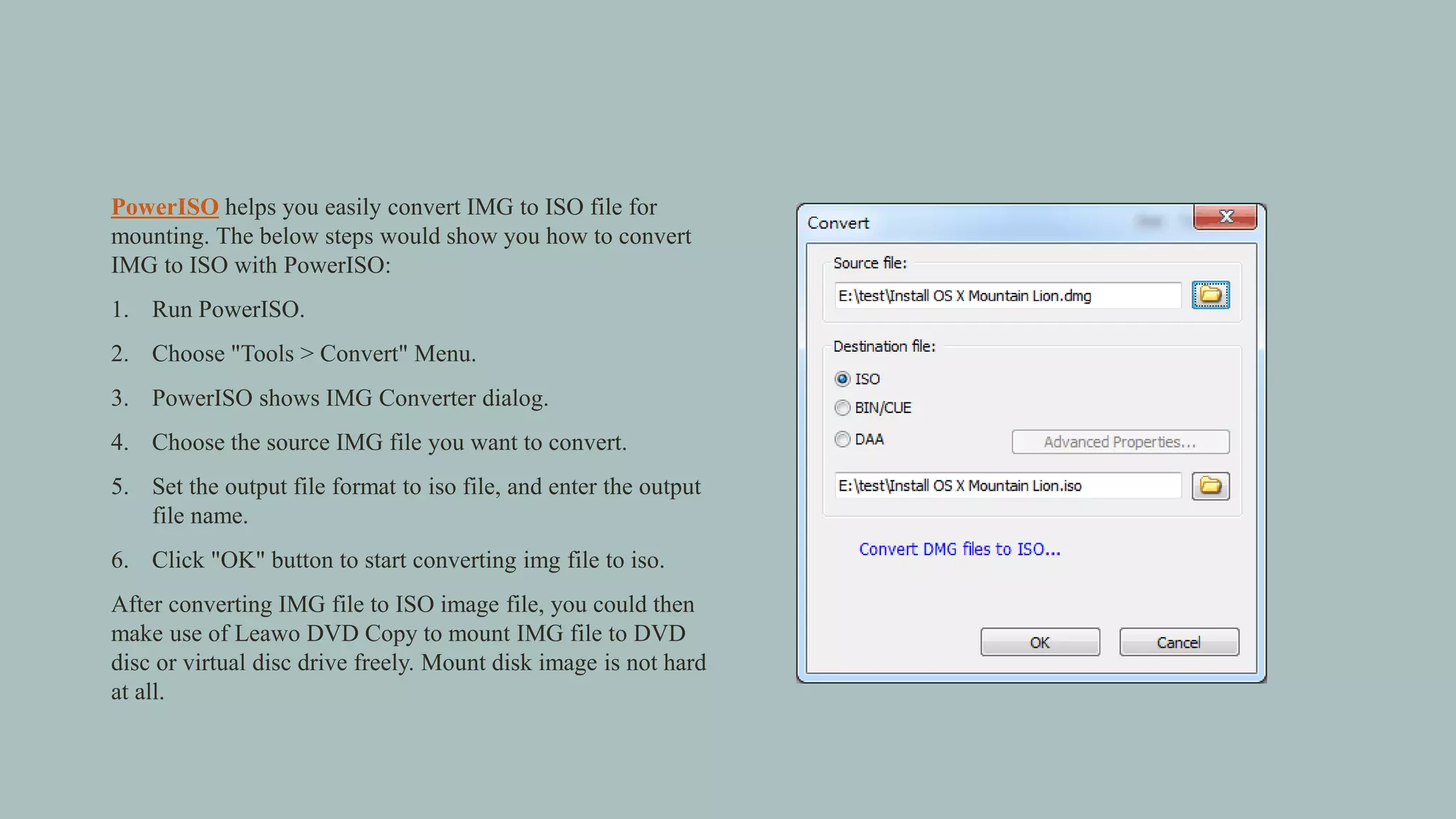 How to mount iso file to dvd and clone dvd to iso file | PPTX