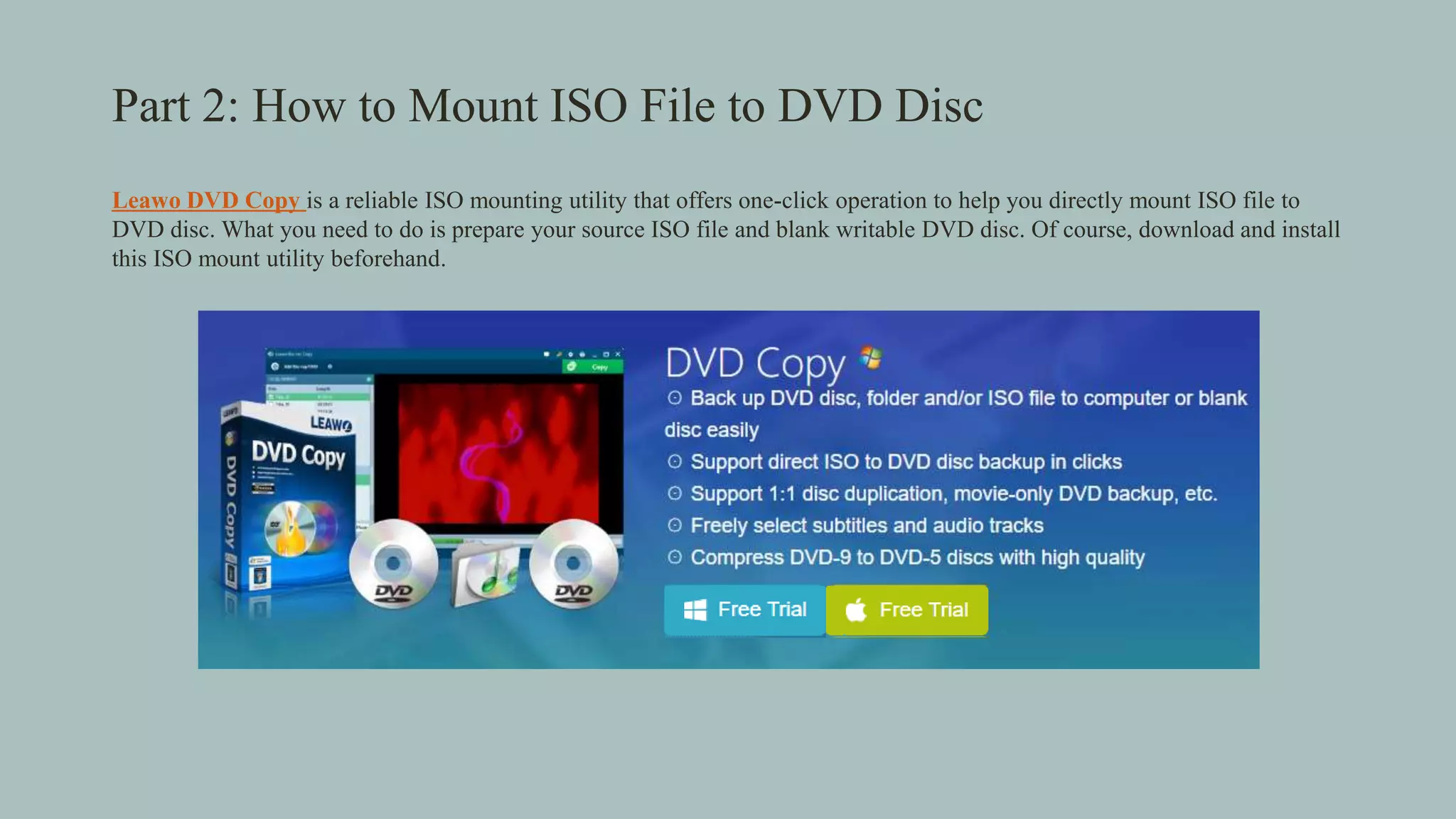 How to mount iso file to dvd and clone dvd to iso file | PPTX