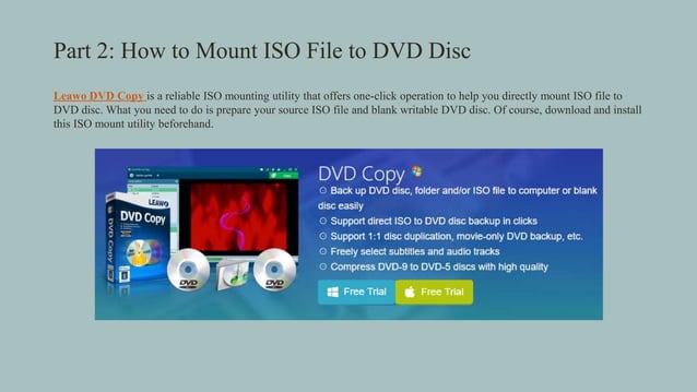 How to mount iso file to dvd and clone dvd to iso file | PPTX