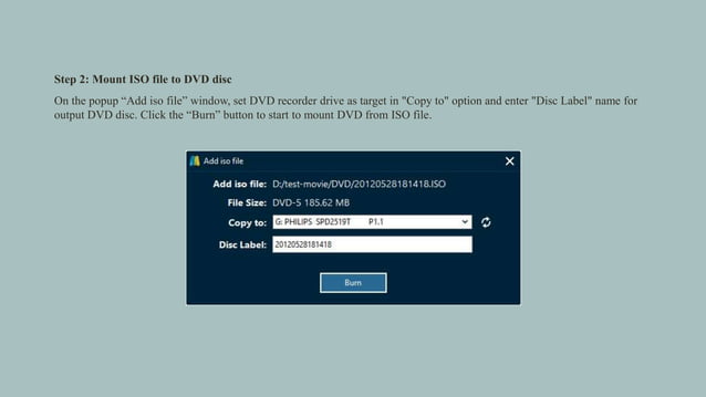 How to mount iso file to dvd and clone dvd to iso file | PPTX