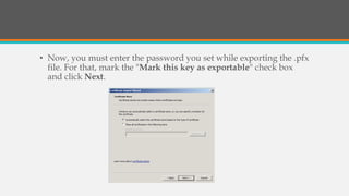 How to Move SSL Certificate from Windows Server to Another Windows Server | PPT