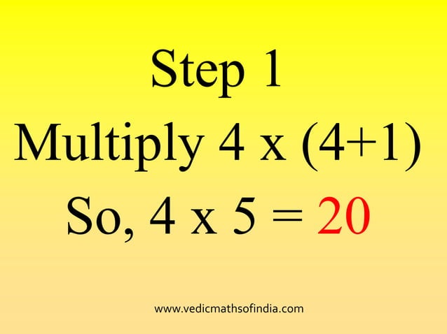How to multiply two digit numbers of which ending digits sum is 10 and first digits are same | PPT