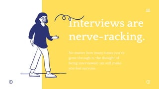 TIPS & TRICKS FOR A SUCCESSFUL INTERVIEW | PPT