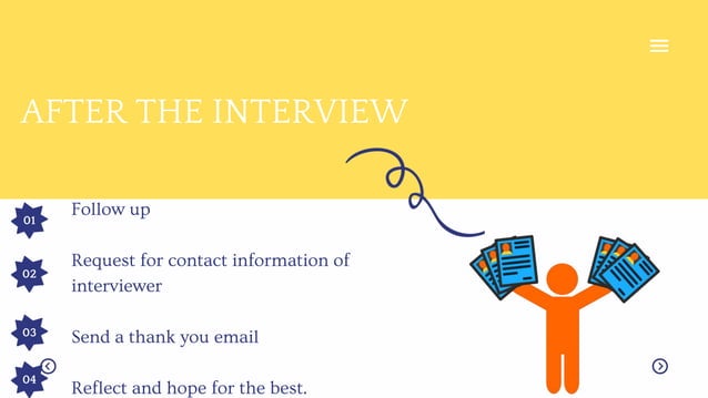 TIPS & TRICKS FOR A SUCCESSFUL INTERVIEW | PPT