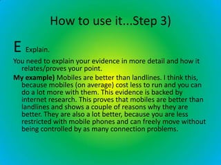 How to nail a PEE paragraph | PPTX