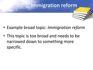 How to narrow a research topic | PPTX