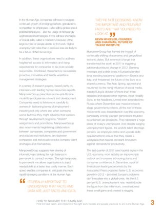 ManpowerGroup: How to Navigate the Human Age | PDF