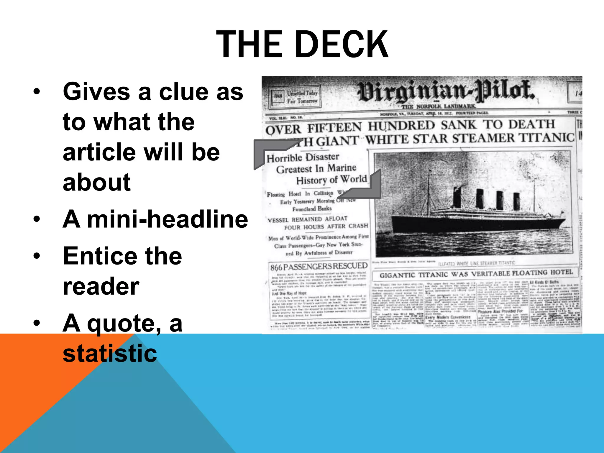 Assignment: how to create a newspaper article | PPTX