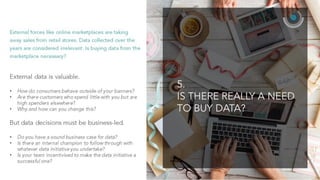 How to not fail at data: a cheat sheet for retailers | PPT