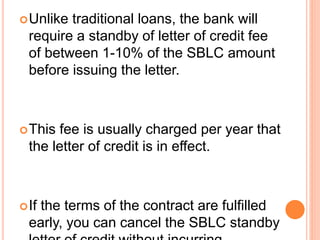 How to Obtain a Standby Letter of Credit? | PPTX