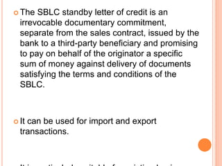 How to Obtain a Standby Letter of Credit? | PPTX