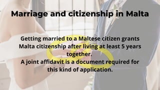 How to obtain citizenship in Malta | PPT