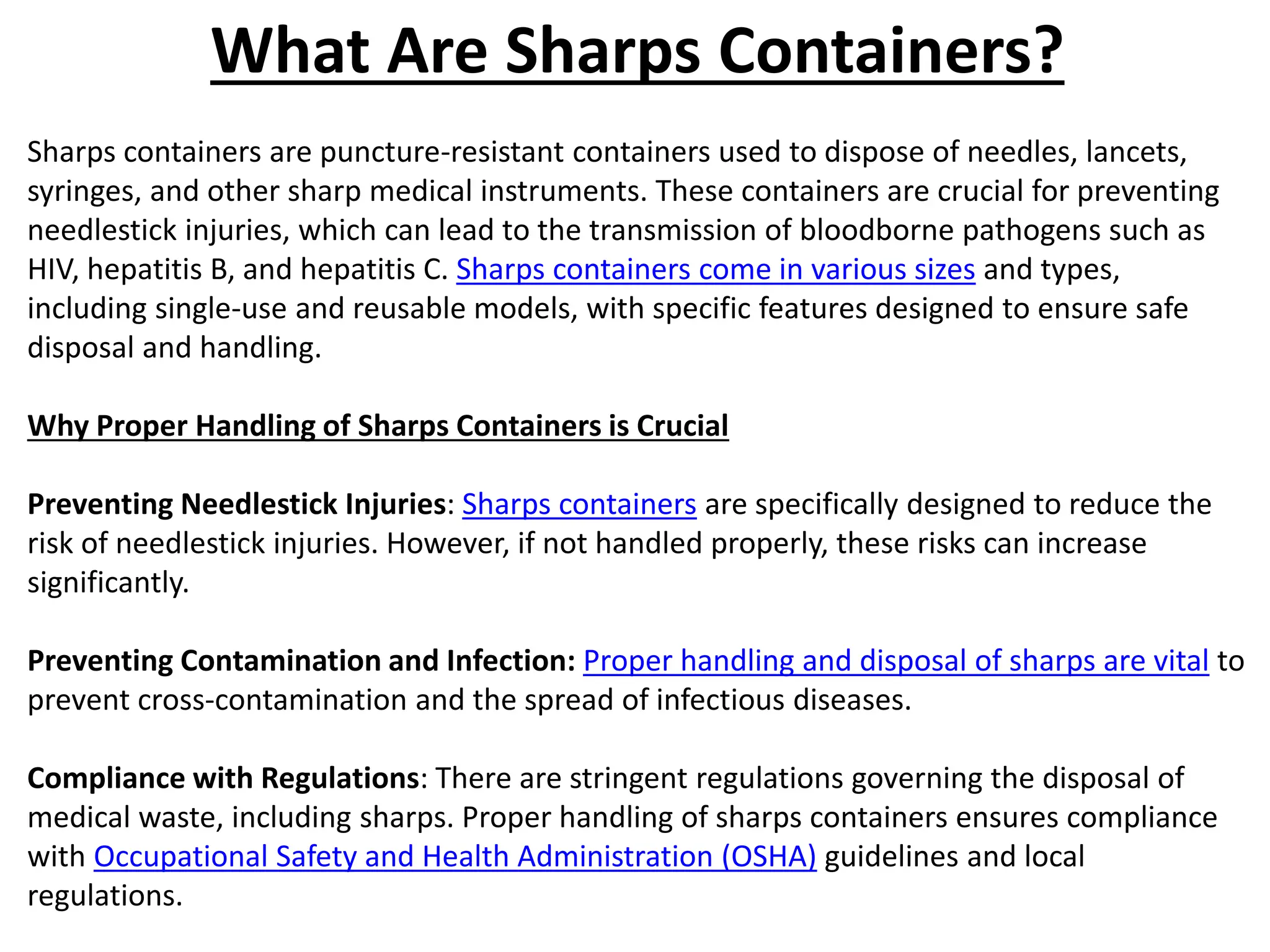 Step-by-Step Guide to Opening a Sharps Container | PDF