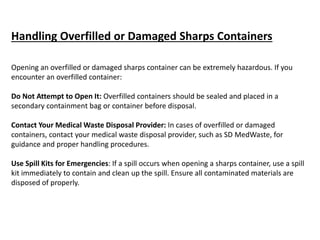 Step-by-Step Guide to Opening a Sharps Container | PDF