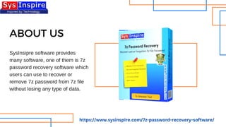How to open password protected 7z file without password? | PDF