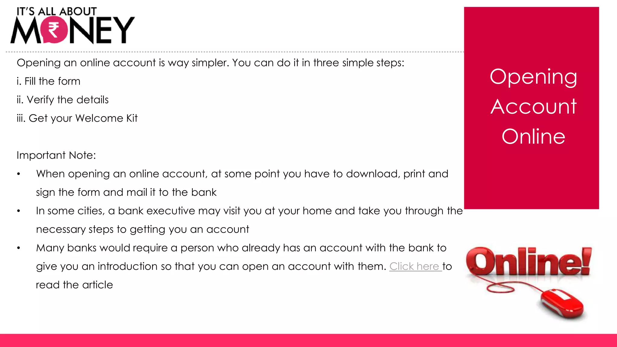 How to open a savings bank account | PPTX