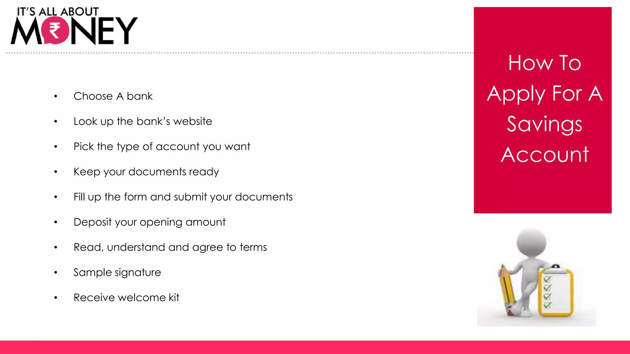 How to open a savings bank account | PPTX