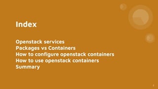 How to operate containerized OpenStack | PPT