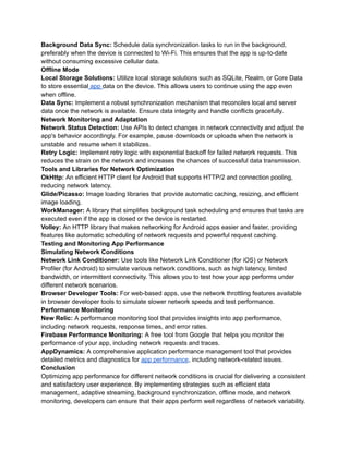 How to Optimize App Performance for Different Networks.pdf