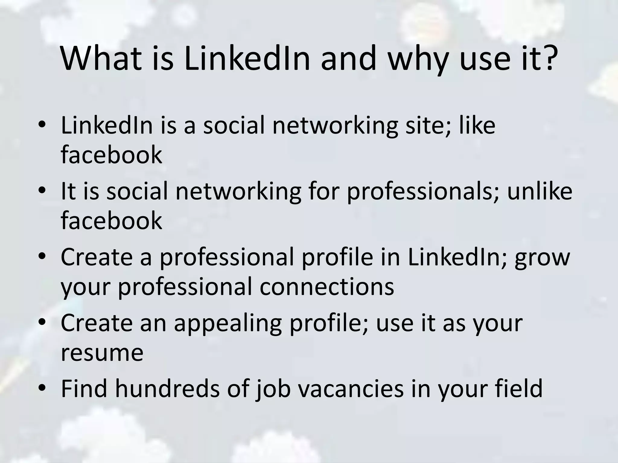 Easy Ways to Optimize LinkedIN | PPT