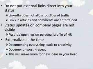 Easy Ways to Optimize LinkedIN | PPT