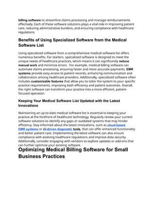 Optimizing Healthcare Software: A Guide to Maximum Efficiency | PDF