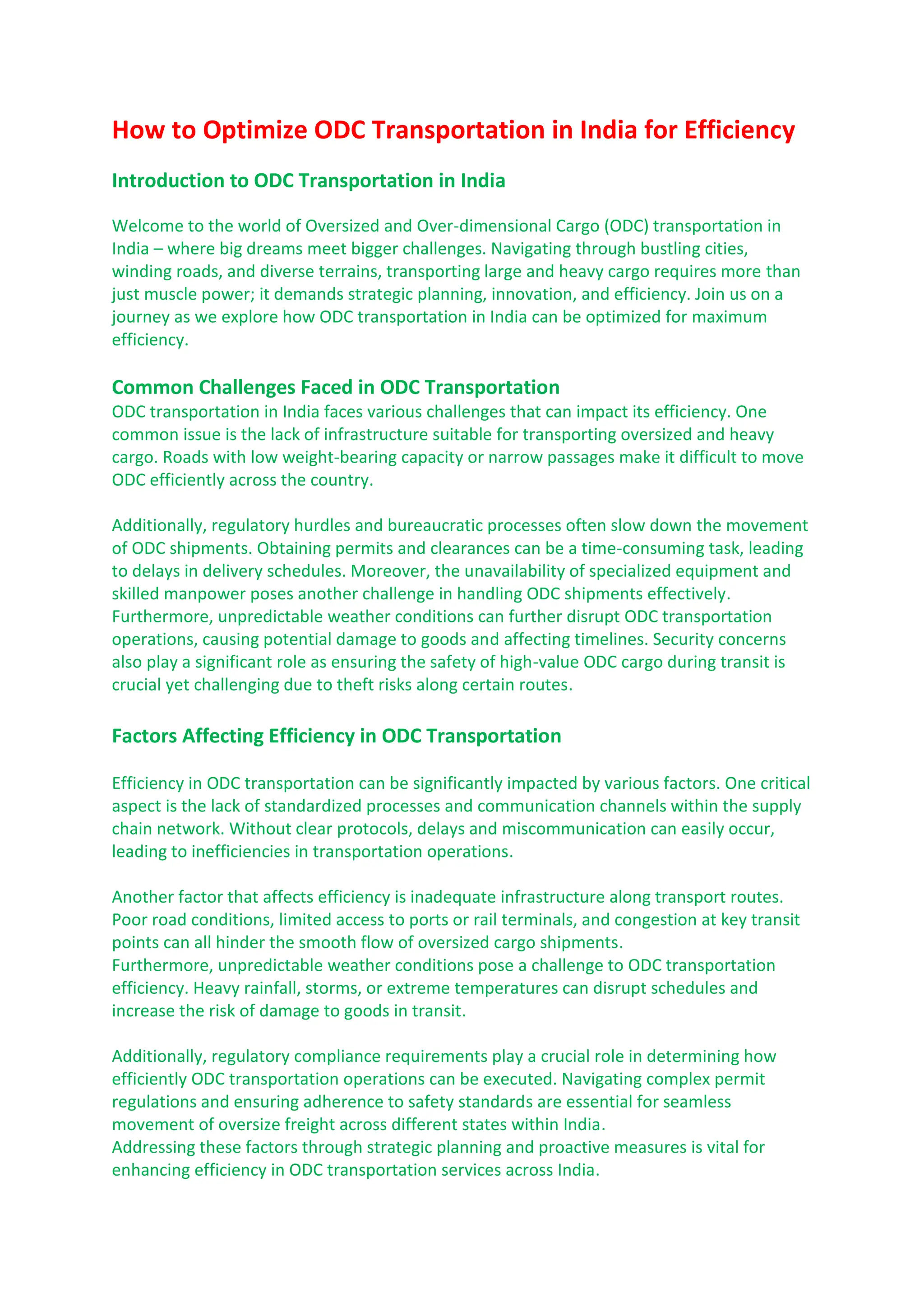 How to Optimize ODC Transportation in India for Efficiency.pdf