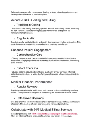 How To Optimize Revenue Cycle Management For RHCs.pdf | Health ...