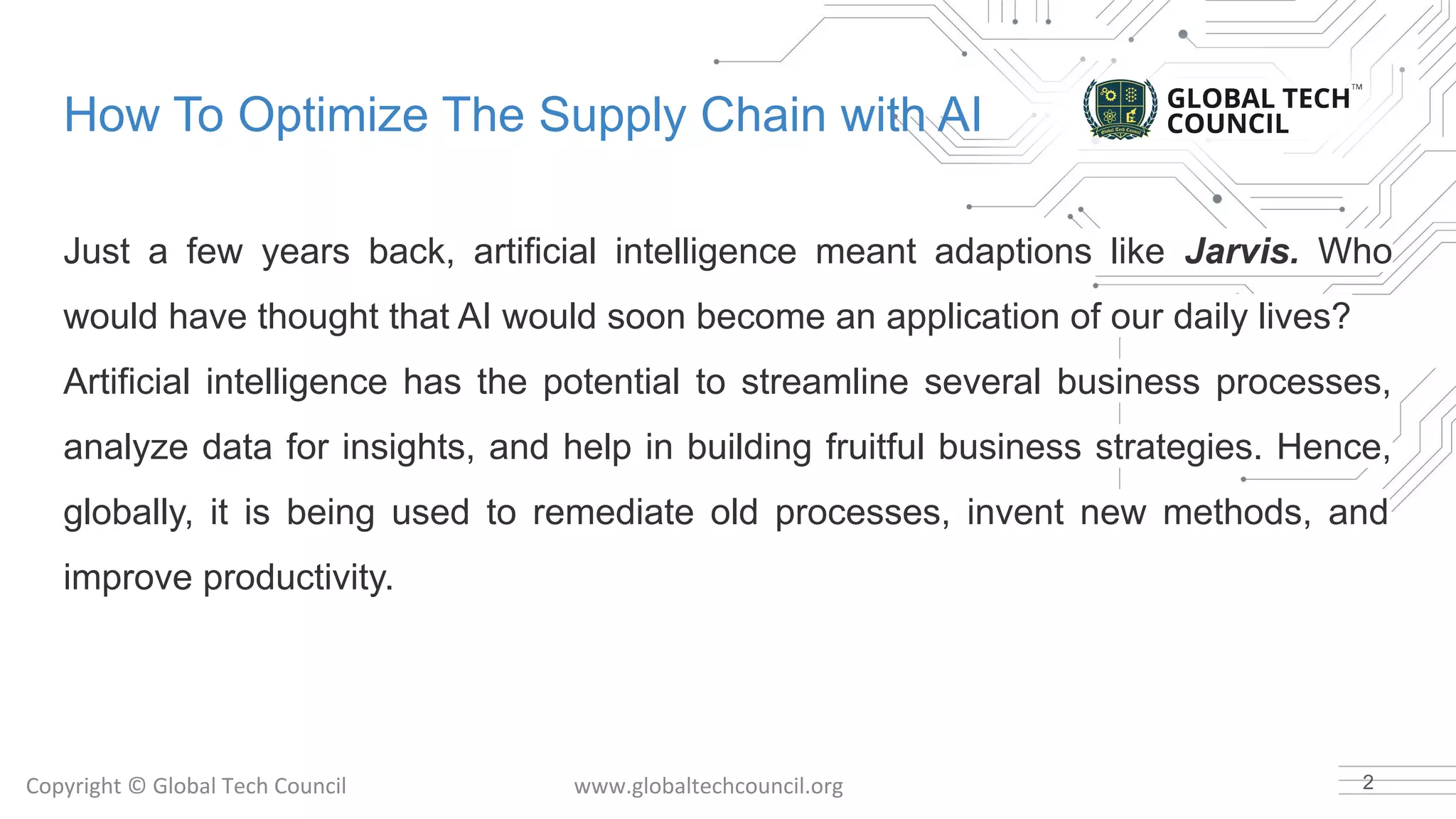 How to optimize the supply chain with ai | PDF