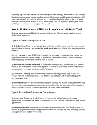 How to Optimize Your MERN Stack Application Performance_ Complete Guide ...