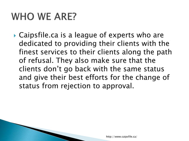 How to order caips notes for your canada visa rejection | PPT