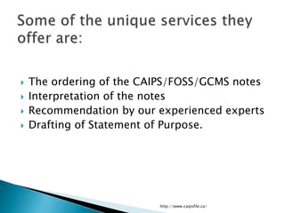 How to order caips notes for your canada visa rejection | PPT