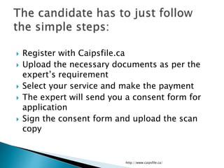 How to order caips notes for your canada visa rejection | PPT