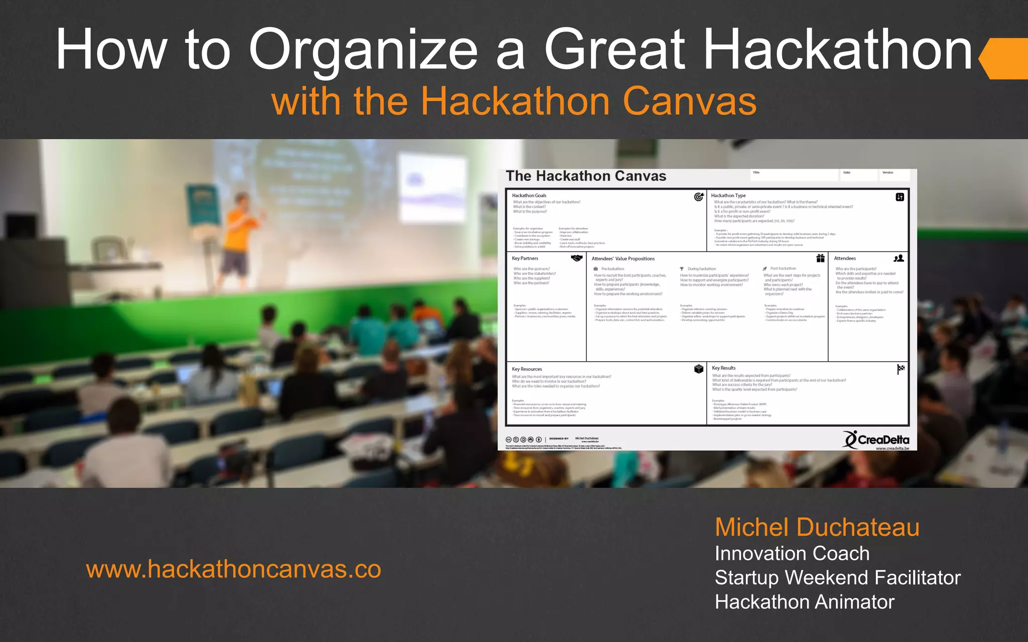 How to Organize a Great Hackathon with the Hackathon Canvas | PDF