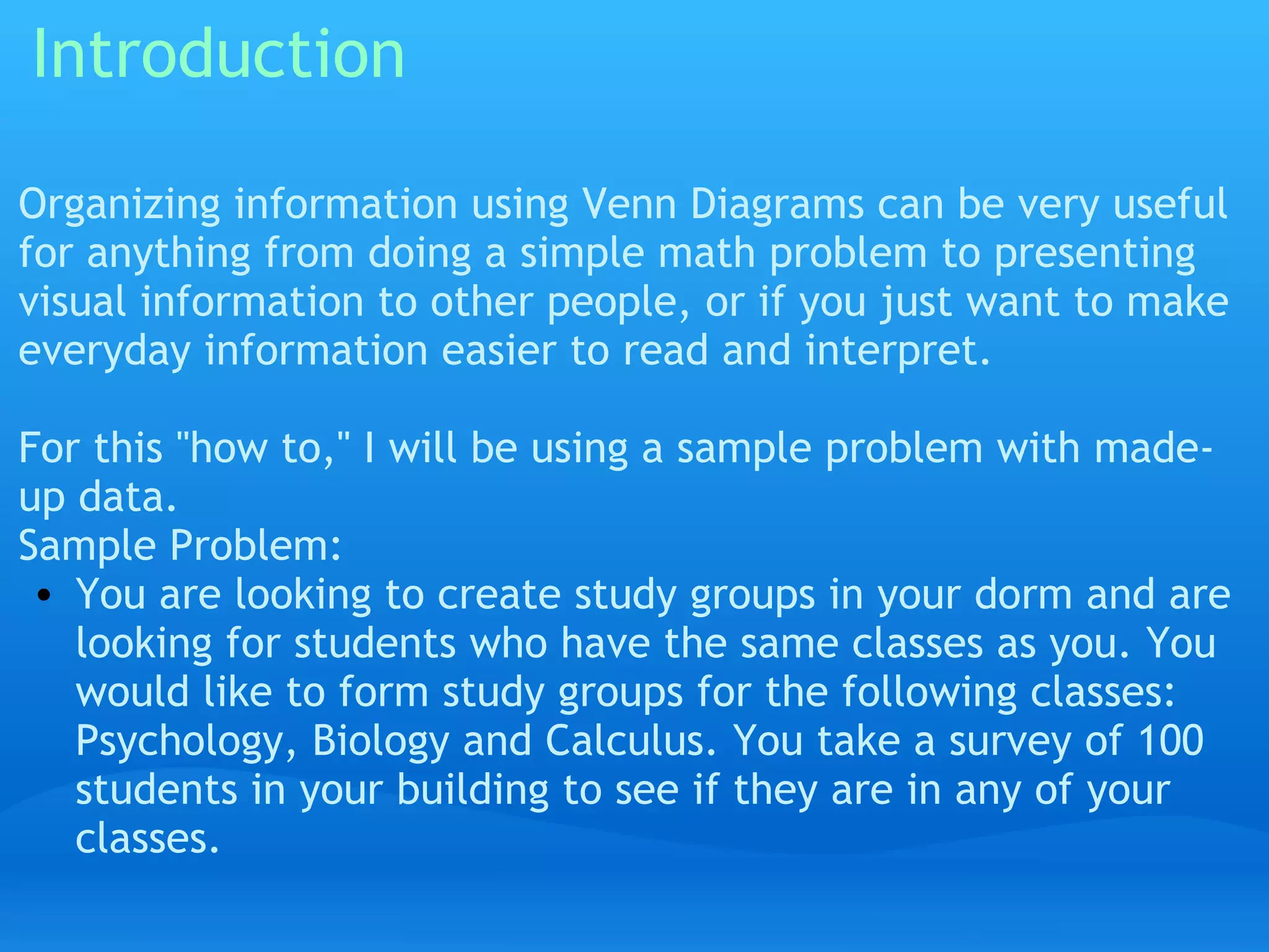 How to Organize and Interpret Information with Venn Diagrams Using ...