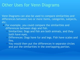 How to Organize and Interpret Information with Venn Diagrams Using Paint | PPT