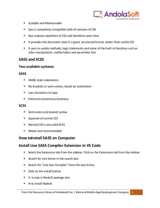 How To Organize And Structure Your SASS Code | PDF
