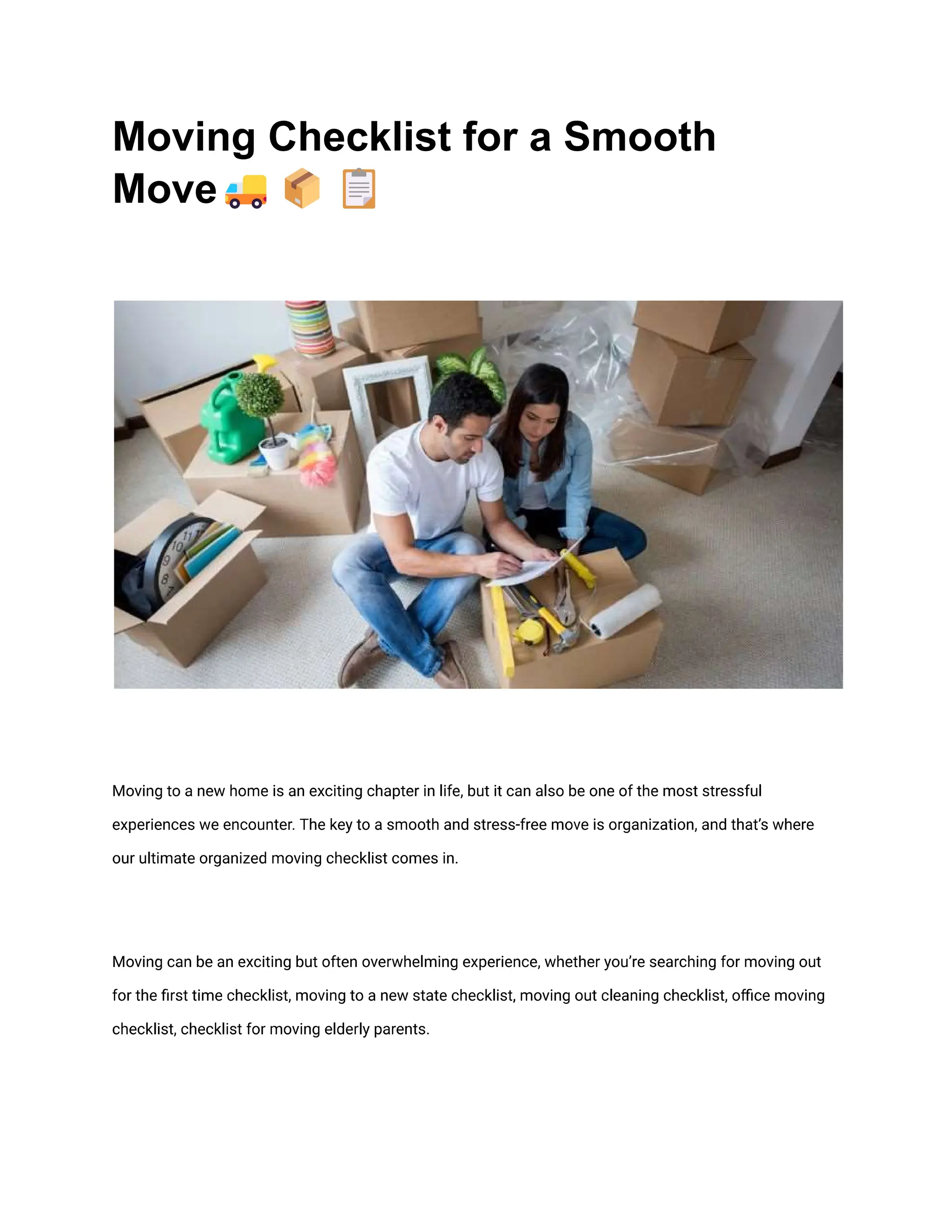 how to organize moving checklist-Updated Guide.pdf