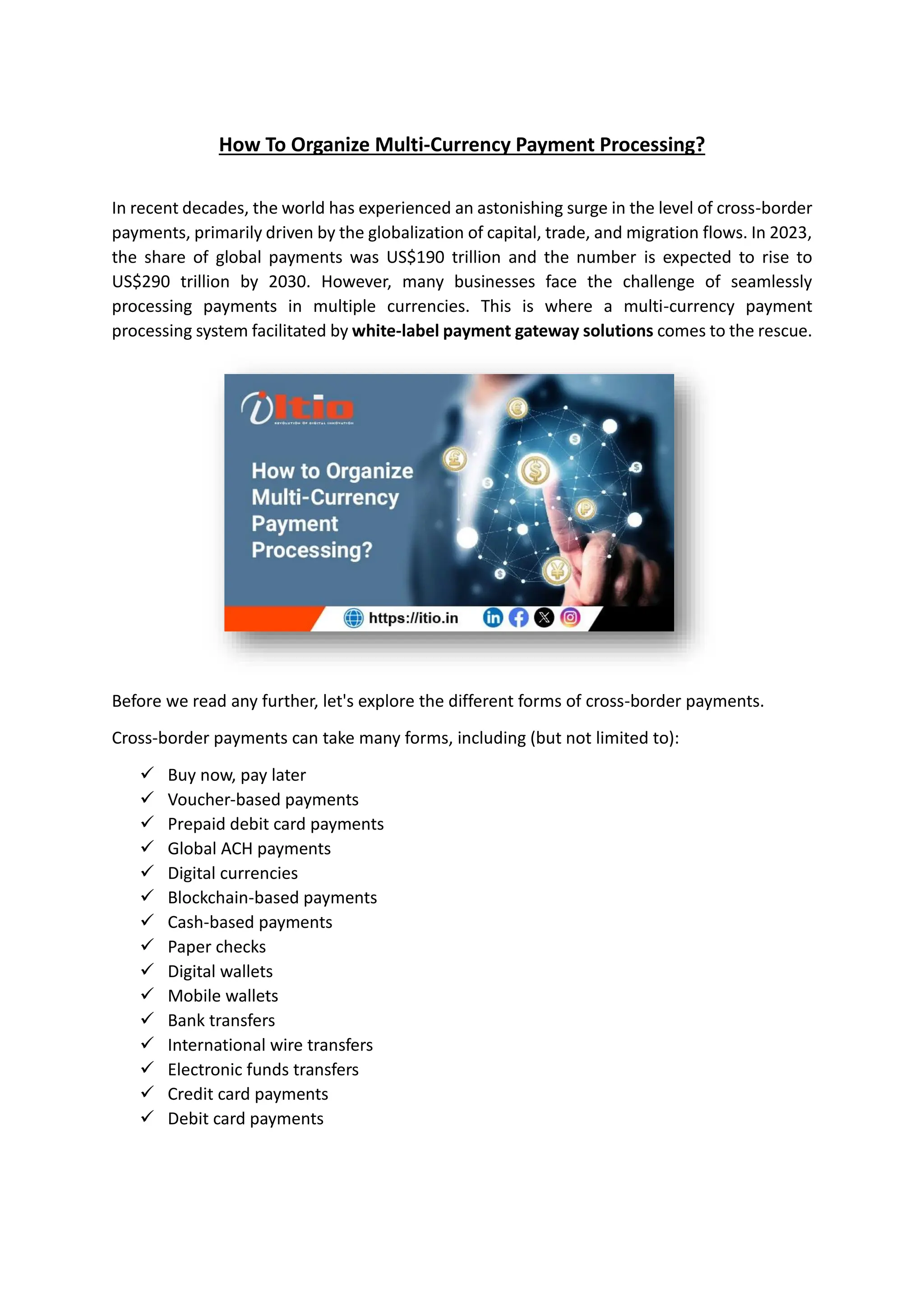 How To Organize Multi-Currency Payment Processing? | PDF