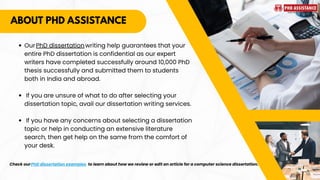 How to outline a computer science dissertation from table of contents ...
