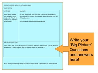 How to outline and take lecture notes apwh | PPT