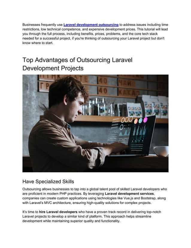 A Comprehensive Guide to Successfully Outsourcing Laravel Development Projects | PDF