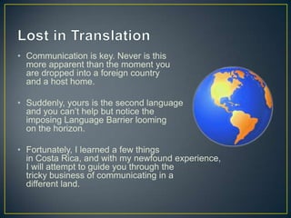 How To Overcome a Language Barrier | PPTX