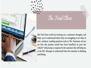 How to Overcome Objections in The F&I Office | PPTX