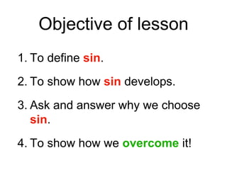 How to overcome sin | PPTX